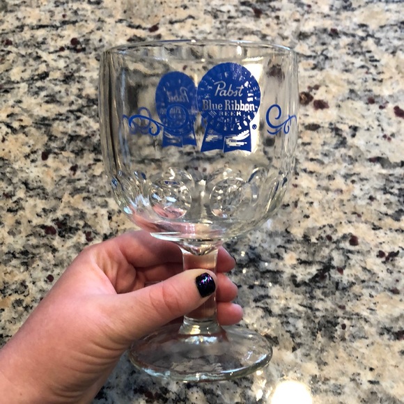 Pabst Blue Ribbon | Dining | Pabst Blue Ribbon Beer Glass | Poshmark